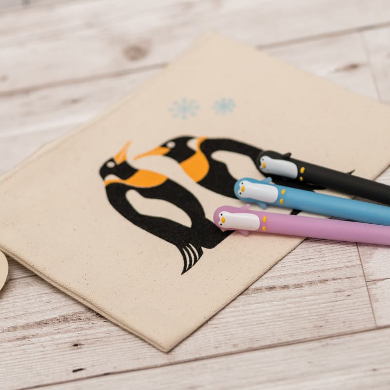 Penguin Print Large Zipped Cosmetics Pouch by Nature Planet - The ...