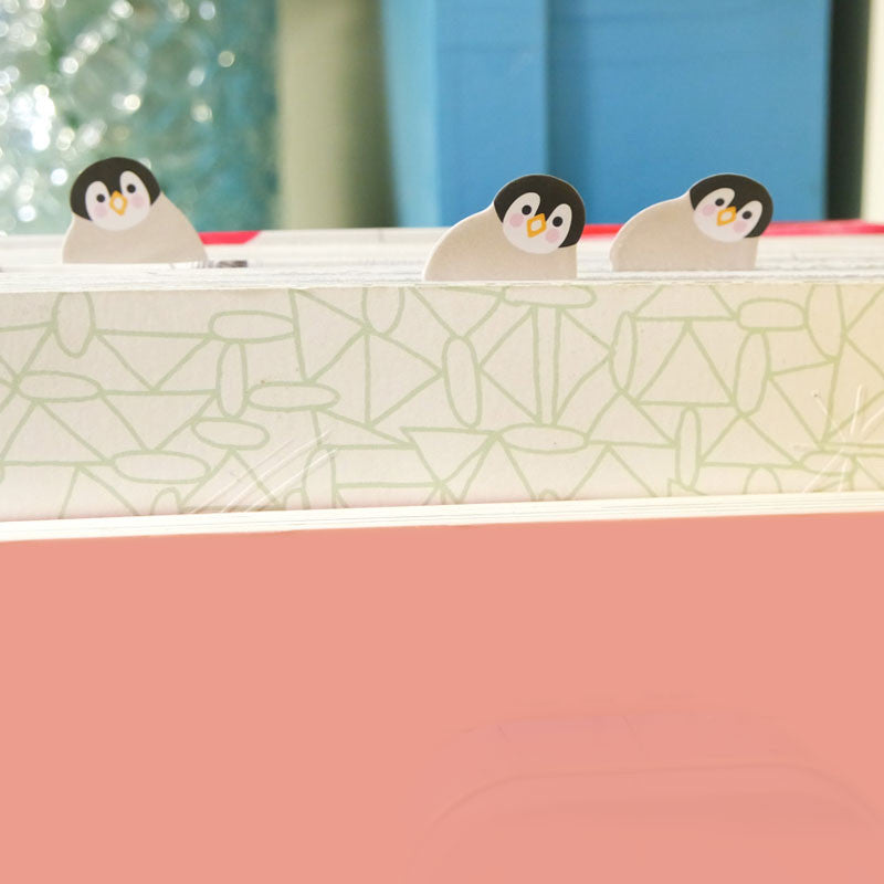 Penguin and Chick Index Tabs & Sticky Note Pad - The Penguin Patrol
