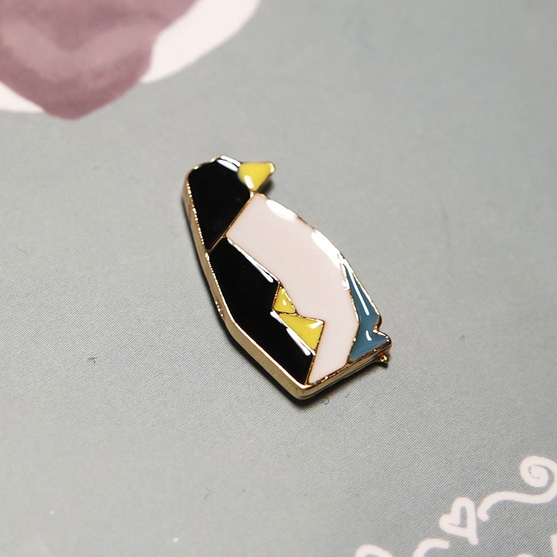 Pepe the Pin-guin Geometric Penguin Pin Badge | Penguin Jewellery - The ...