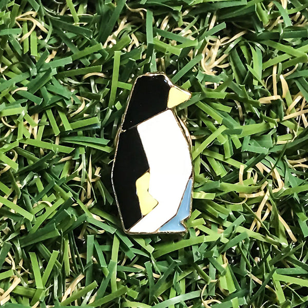 Pepe the Pin-guin Geometric Penguin Pin Badge | Penguin Jewellery - The ...