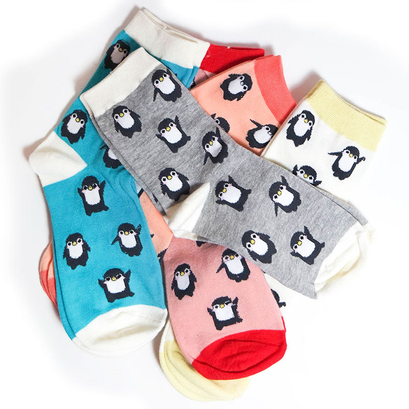 Womens Penguin Socks | Size UK 3-7 | Socks with Penguins on Them - The ...