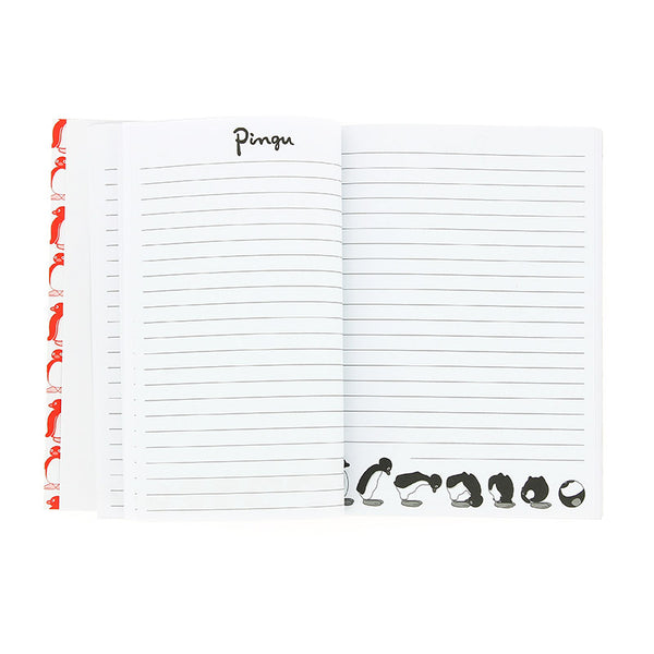 Pingu Luxury Lined A5 Notebook - The Penguin Patrol