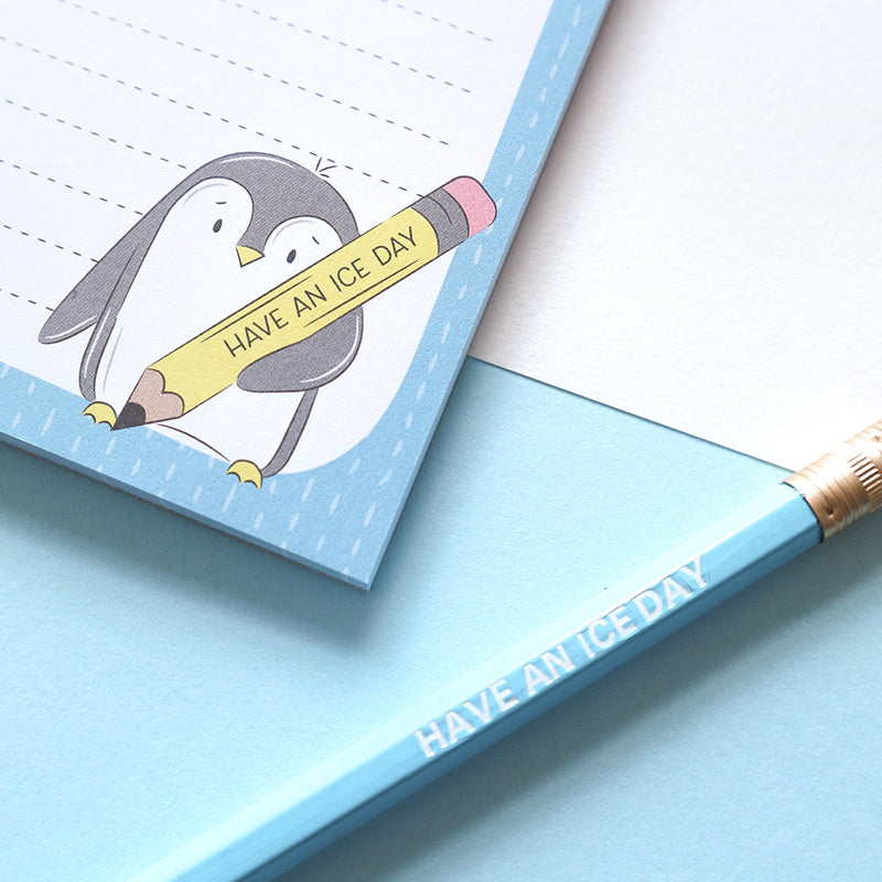 Penguin Notepad To Do List & Pencil Set by Sian Shrimpton | Stationery ...